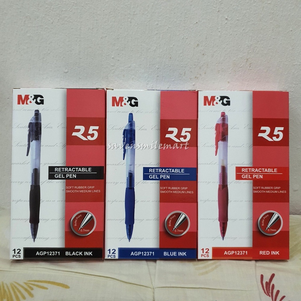[READY STOCK] M&G Retractable Gel Pen 0.7mm ( 3 Pcs ) | Shopee Malaysia