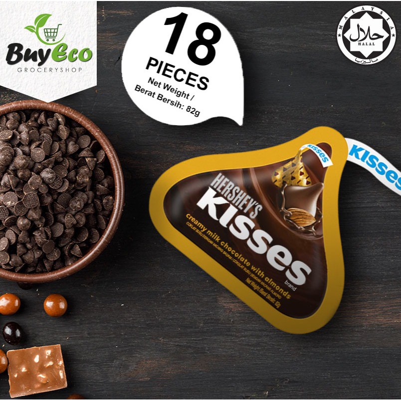 Hershey Kisses Chocolate 36g / 82g Snack Coklat Hershey 巧克力 | Shopee ...