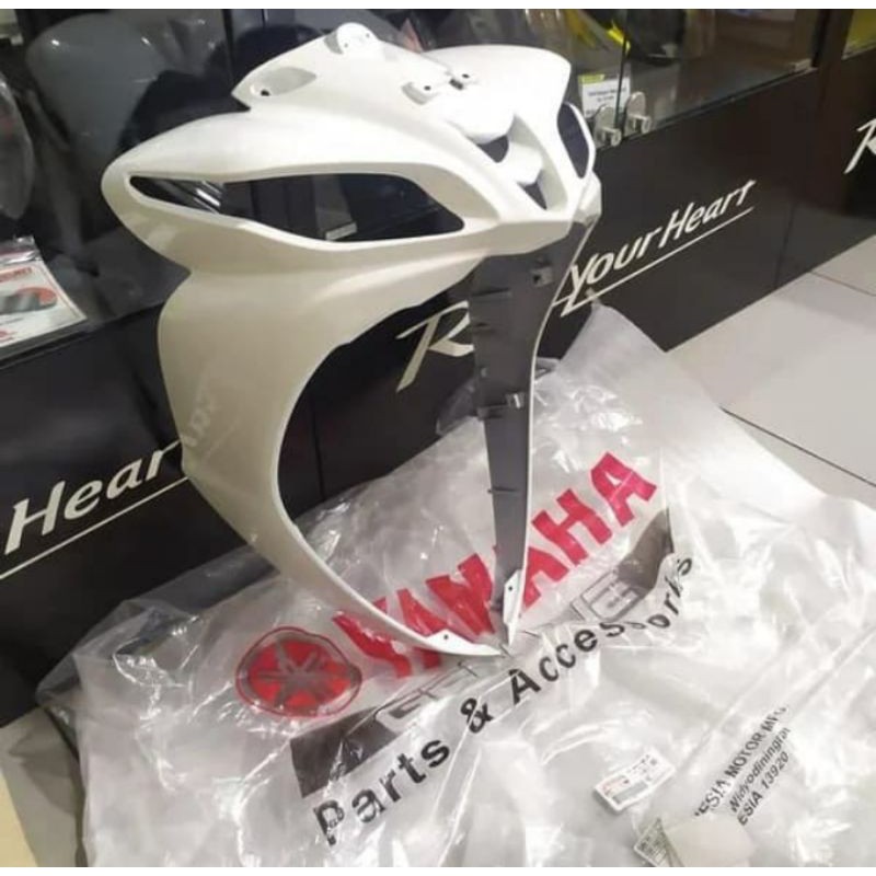 Original yamaha Jupiter Z1 Fi front shield Panel with white | Shopee ...