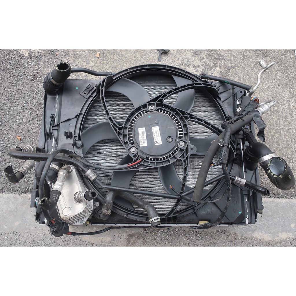 ORIGINAL BMW E90 3 Series Radiator With Fan Motor And Cooling Condenser ...