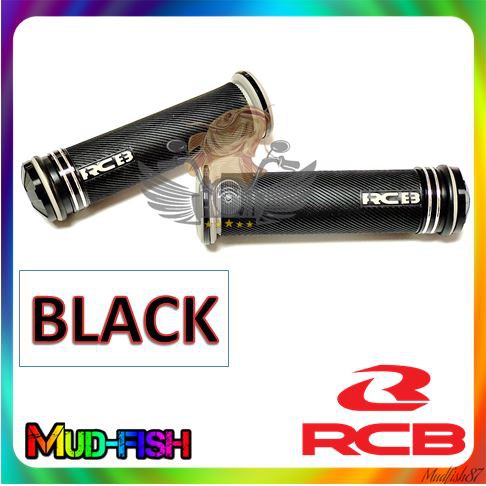 RCB UNIVERSAL COLOUR ALLOY RUBBER HANDLE GRIP HG66 (RED | GOLD | SILVER ...