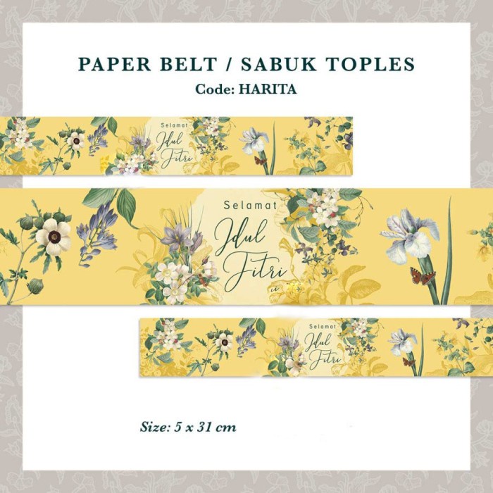 Long Sticker Jar BELT Paper BELT Eid Theme Idul Fitri Parcel - HARITA ...