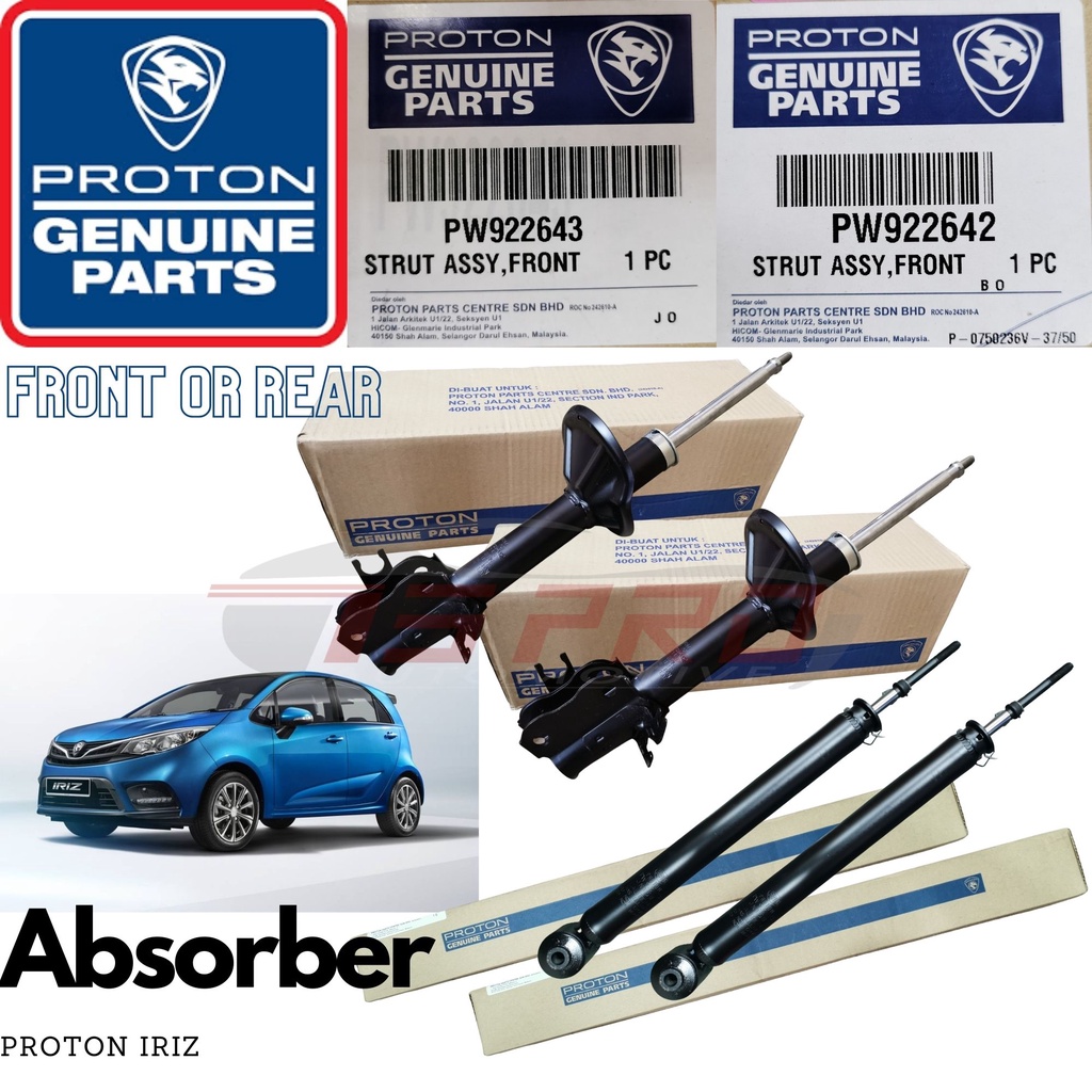 [Price for 1Pair] Proton Iriz Genuine Absorber Damper Strut Suspension ...