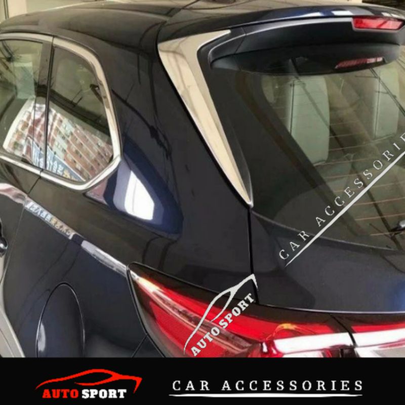 Mazda CX5 CX8 CX30 Rear Spoiler Garnish Rear Window Chrome Strip Rear ...