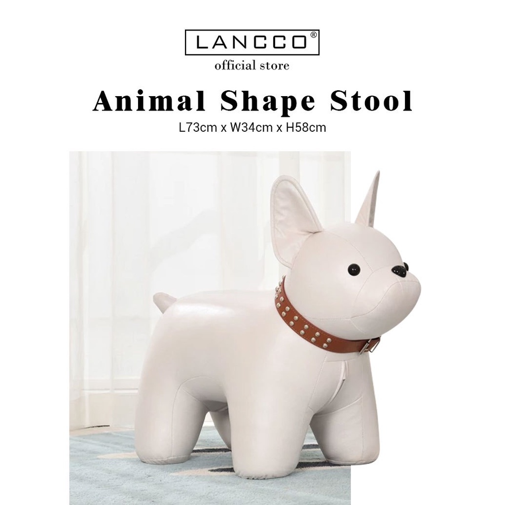 LANCCO Pets Stool Decoration Chair Doggy Frenchie Deco kids Chair Bull Dog French Bull Ins ...