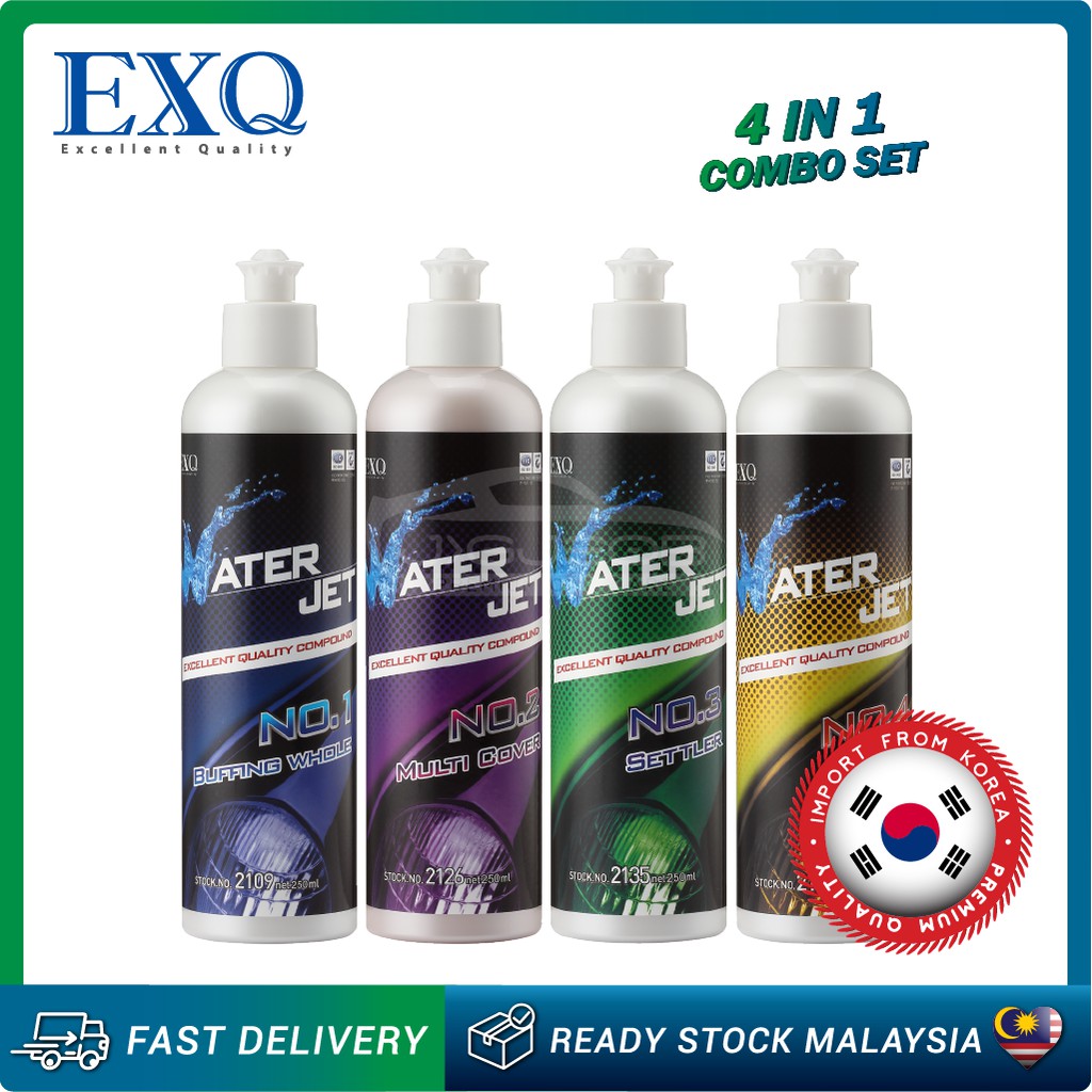EXQ [Trial Combo] 4 In 1 Water Jet No.1 Compound No.2 Polishing No.3 ...