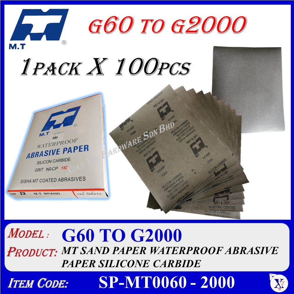 [20pcs OR 100pcs] MT SAND PAPER | MT WATERPROOF ABRASIVE PAPER ...