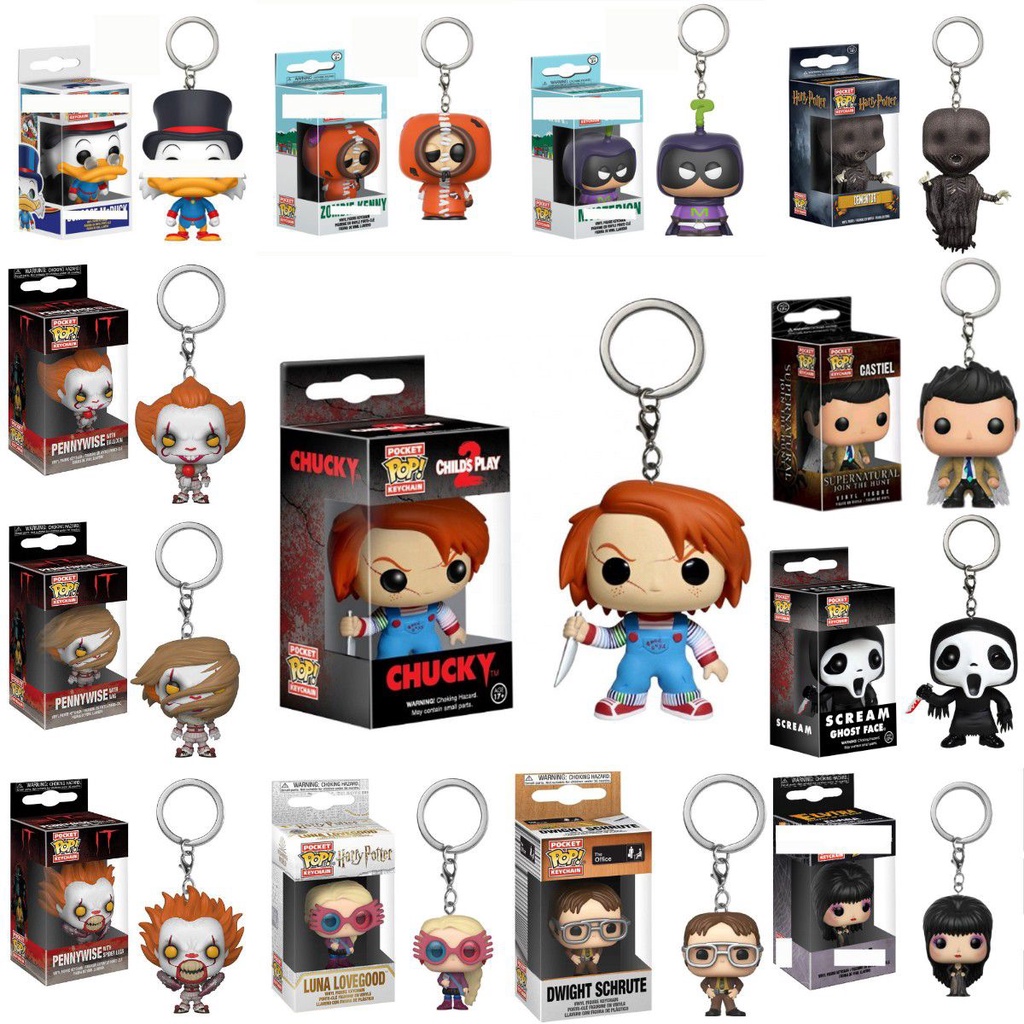 Pop Funko Attractive Keychain Pendant Chucky Pennywise And Dwight ...