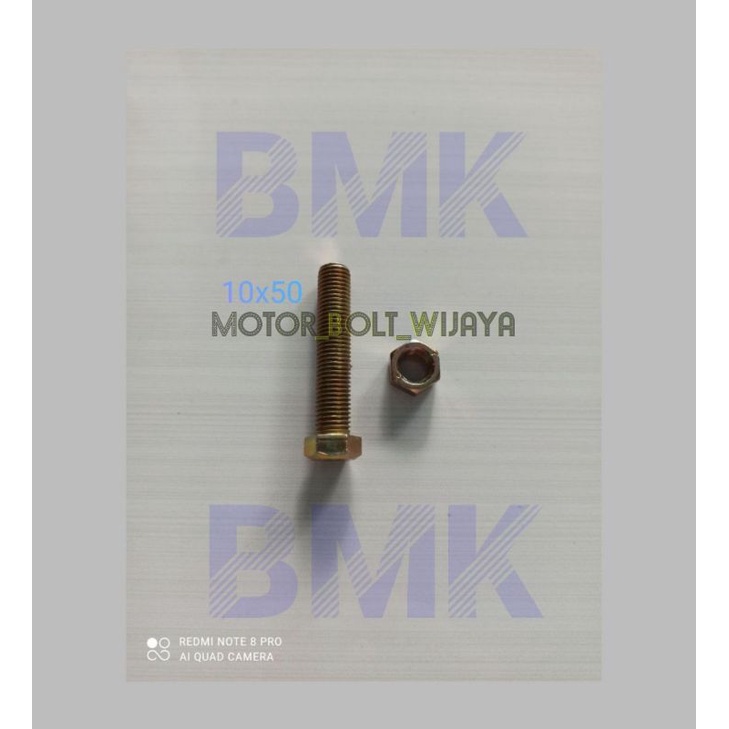 Bmk Bolt 14 + Nut 10 mm x 5 cm Contents 1 Pcs | Shopee Malaysia