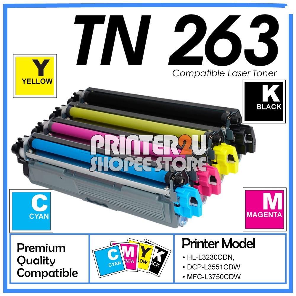 TN263 TN-267 TN267 TN 267BK 267C 267M 267Y Compatible to Brother HL ...
