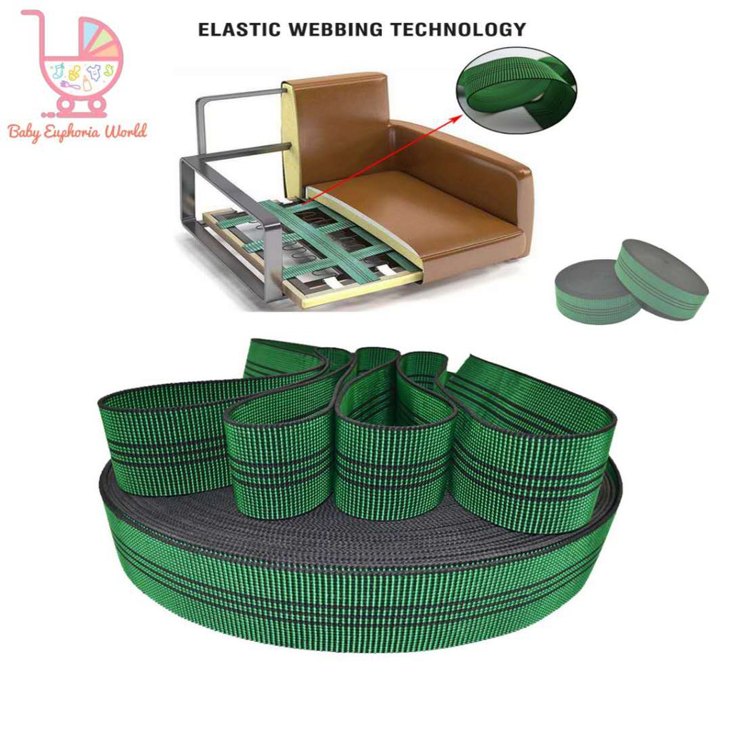 Ready Stock 70mm High Strength Upholstery Elastic Webbing Tape Bandage ...