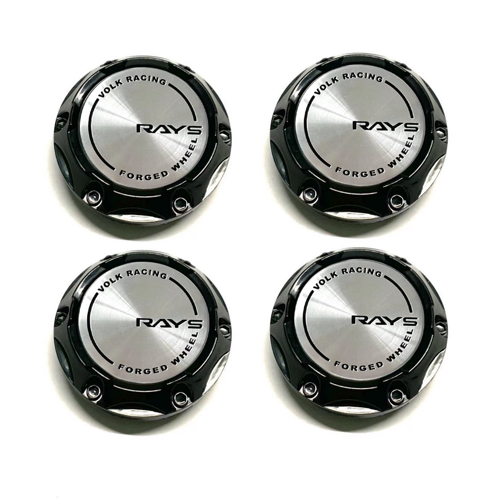4pcs 64mm(57mm) Car sport rim wheel cap VOLK RACING RAYS Volk Racing ...