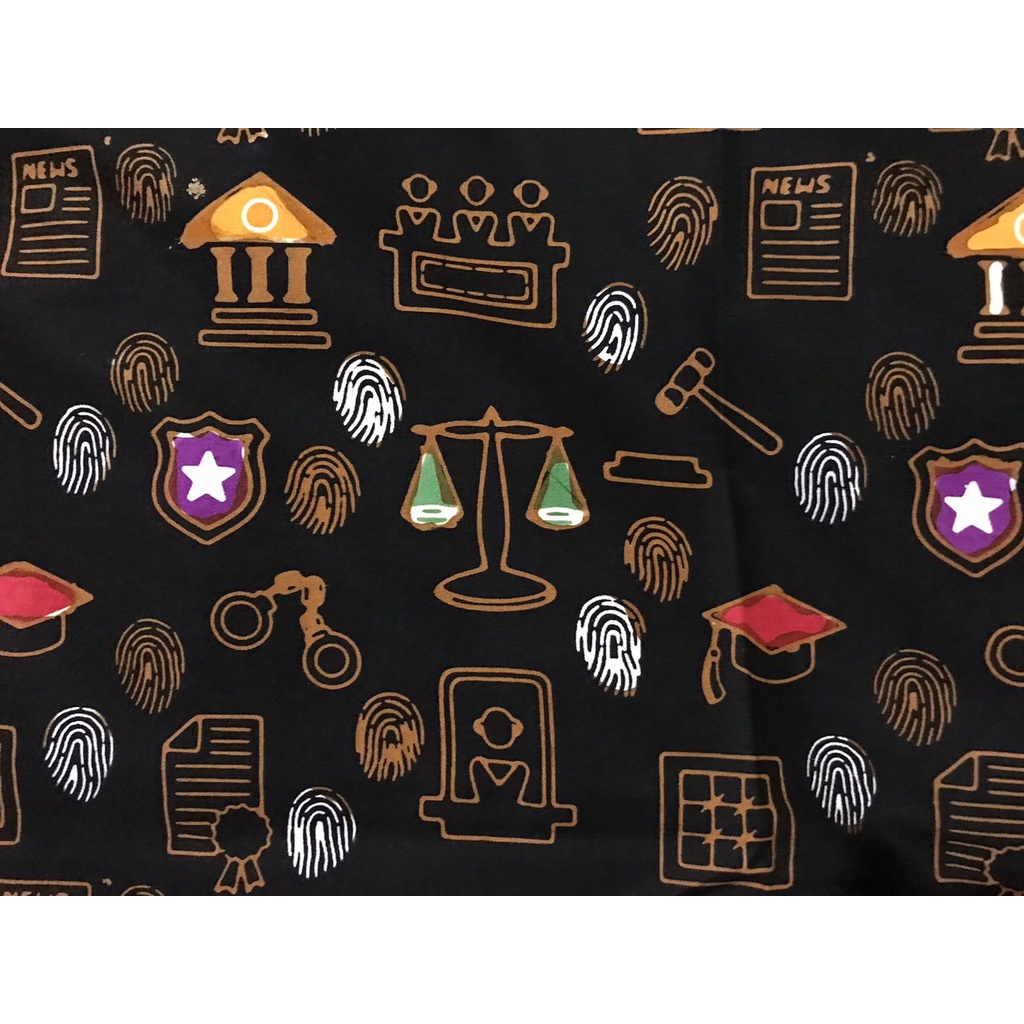 HITAM Sogan Black Legal Problem Theme Batik (Write Stamp Combination ...
