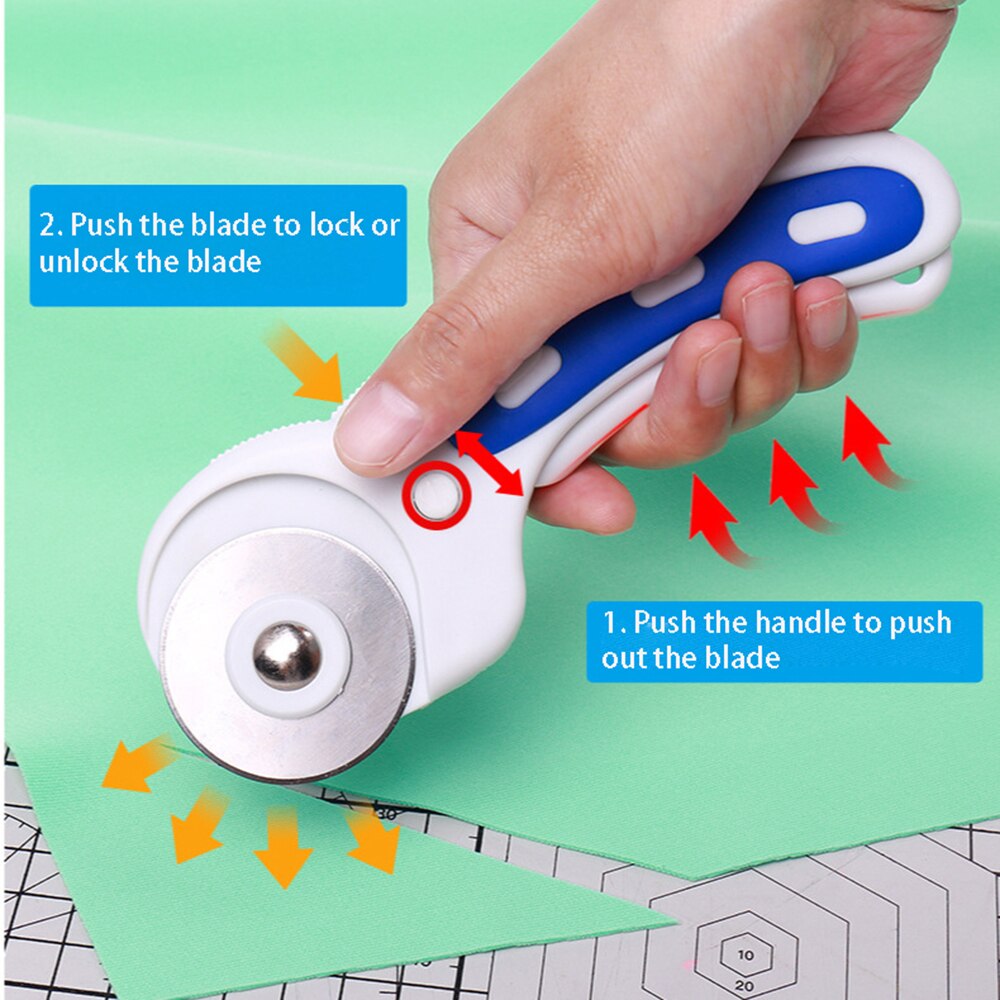 Hand-held Rotary Cutting Knife Cloth Paper Cutter Hob Utility | Shopee ...