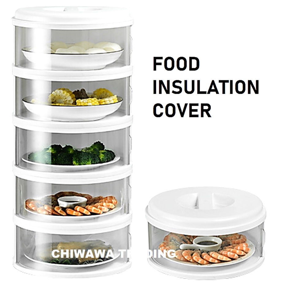Stackable Layer Insulation Food Cover Dust Proof Dishes Dish ...