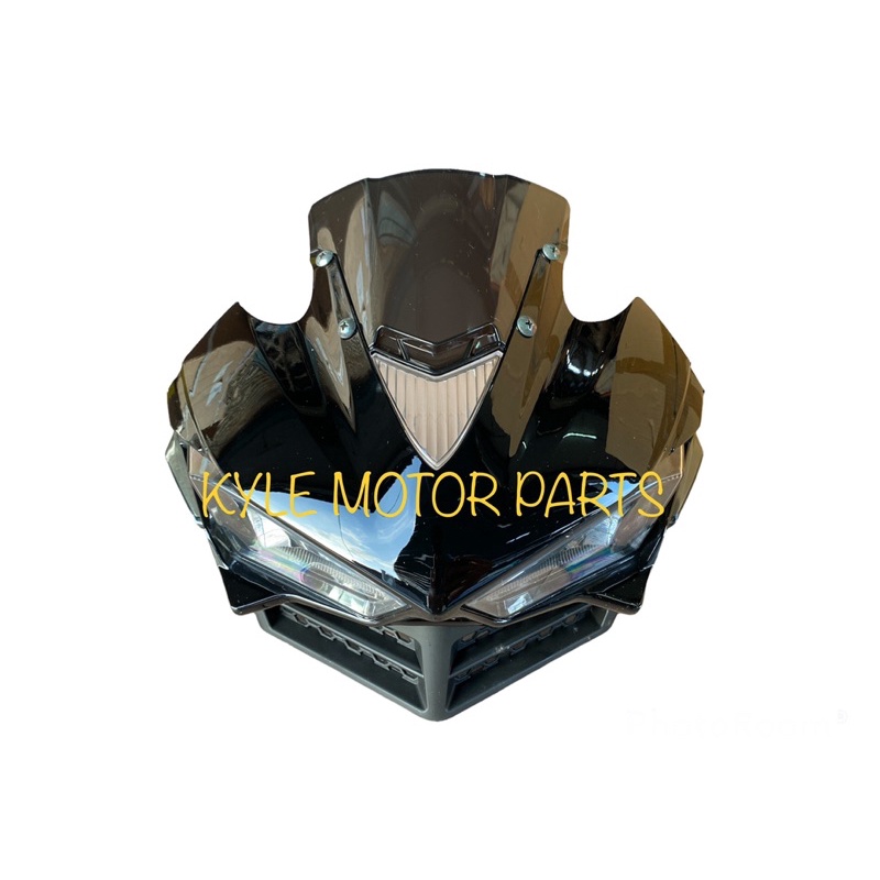 YAMAHA R25 COWLING HEAD SET BLACK MINI MODIFY FZ150 | Shopee Malaysia