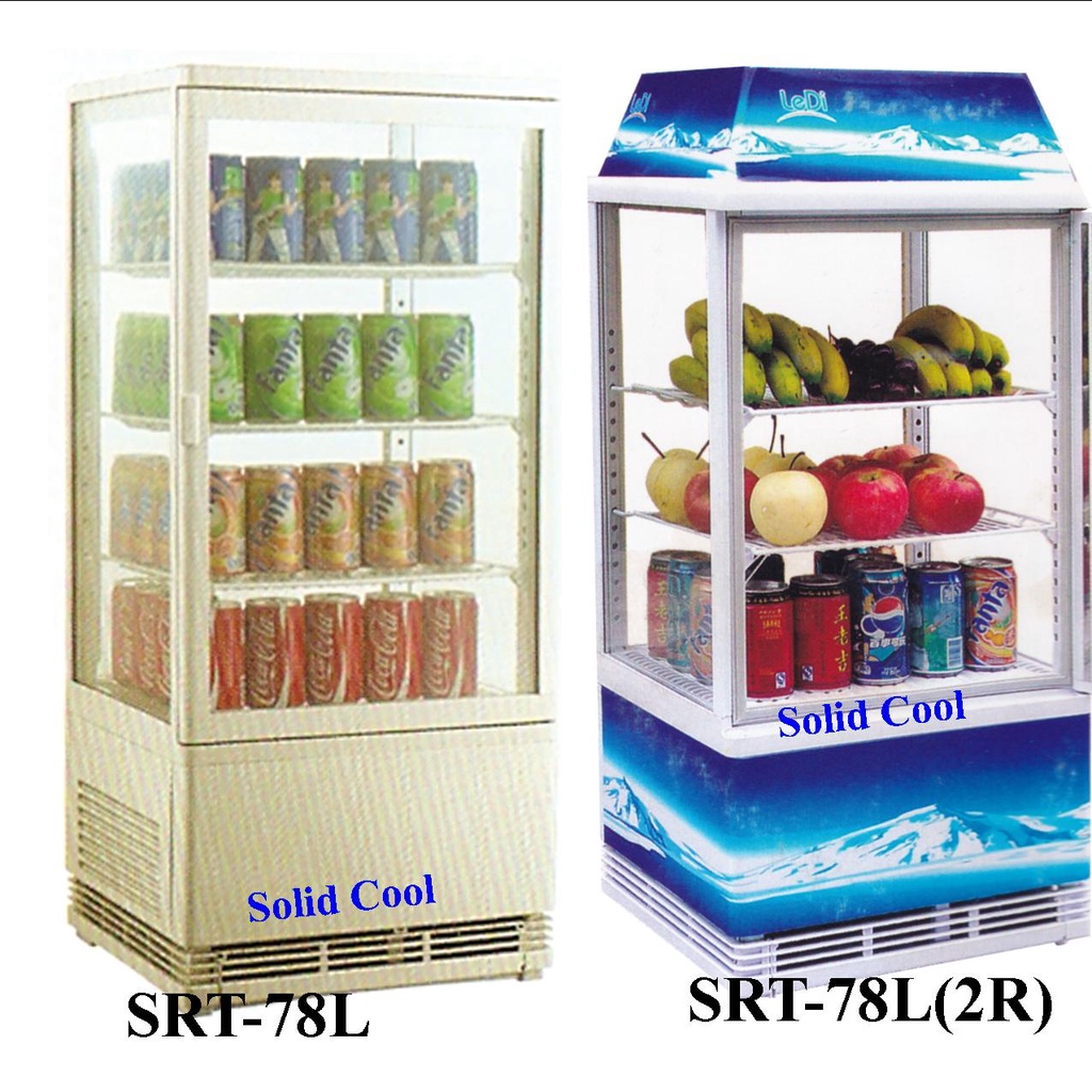 SOLID COOL Table Top 4 Sided Class Chiller Model: 78L | Shopee Malaysia