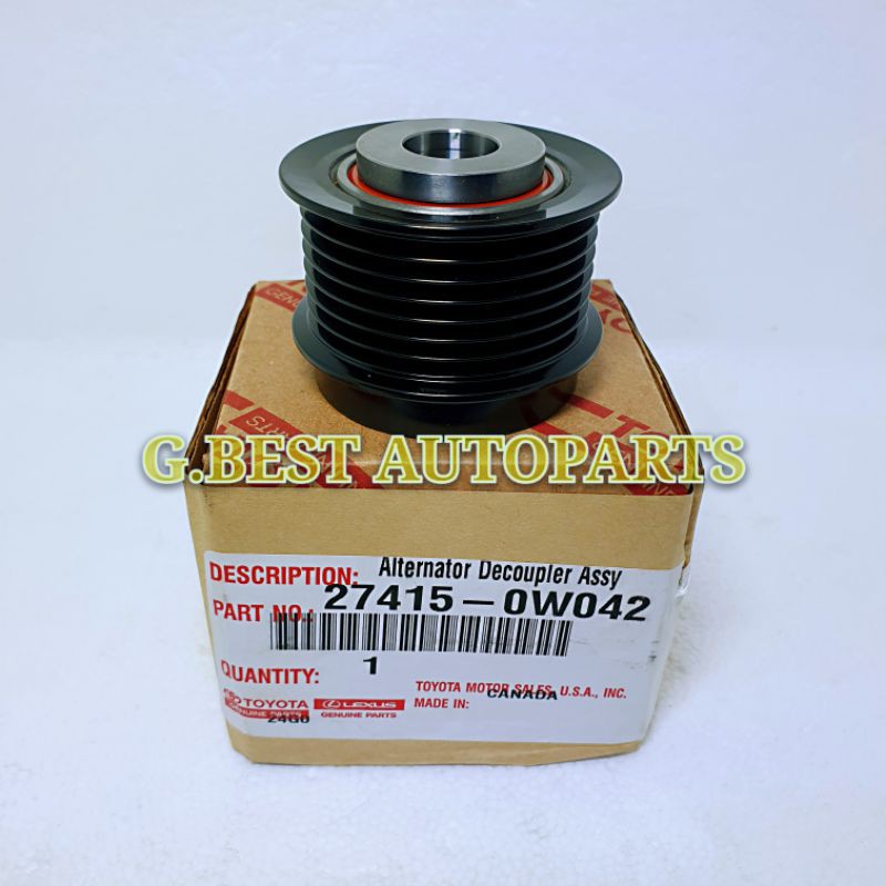 100% ORIGINAL TOYOTA ALTERNATOR PULLEY ESTIMA VELLFIRE ALPHARD 2.4 ...
