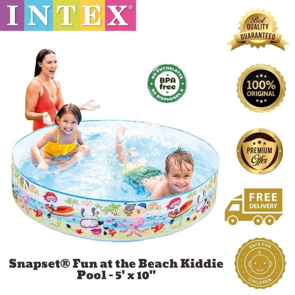 56451 LOWEST PRICE INTEX Fun At The Beach Snapset Pool 5FT (1.52m x ...