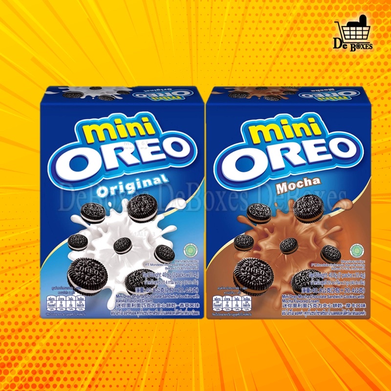 [READY STOCK] Mini Oreo Original/Mocha 2pack*20.4g (40.8g) | Shopee ...