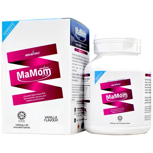 Original Mamom Milk Booster Milkbooster Penghasilan Susu 60 Tablets ...