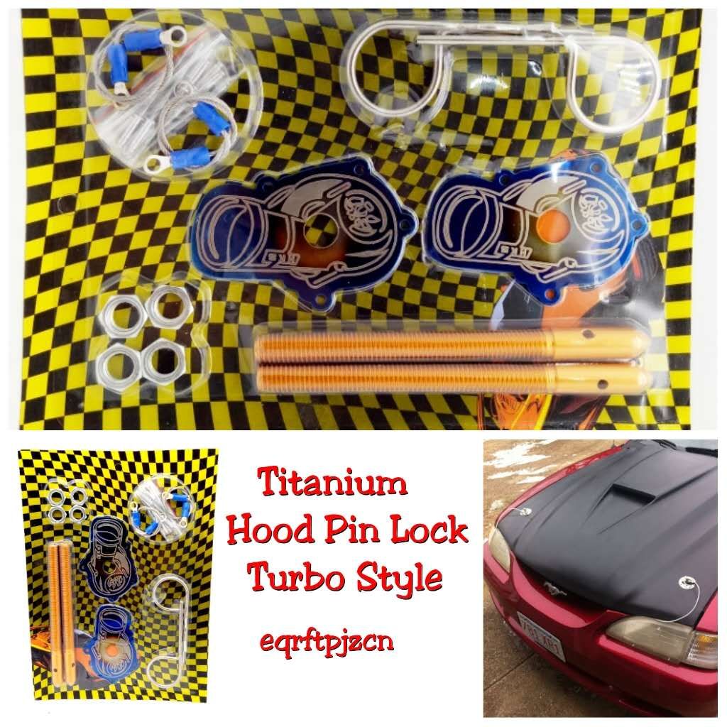 FOR ALL CAR CAN USE UNIVERSAL OMP TITANIUM BLUE BONNET HOOD PIN LOCK ...