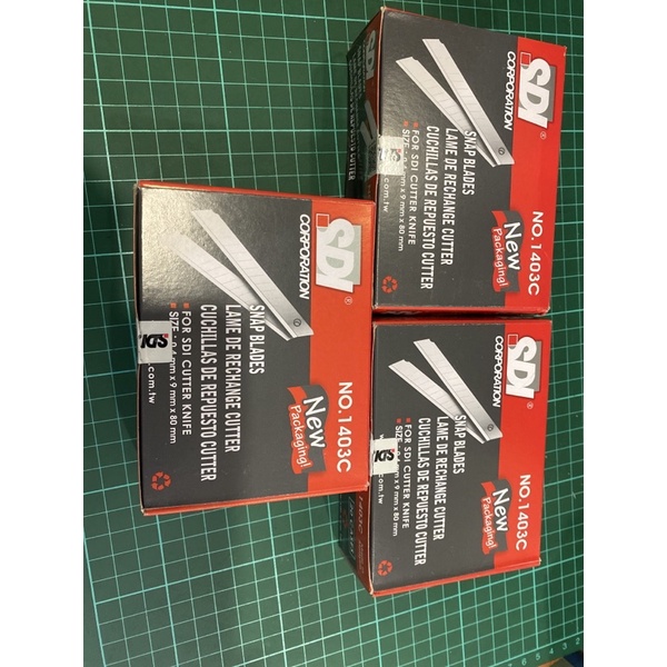 Original SDI 1403C 1403 Small Cutter Blade Refill Snap Blades 100 pcs ...