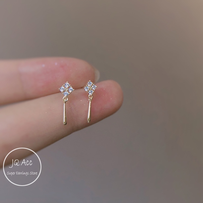 Cross Gold Stud Earrings for Piercing Hikaw Non Tarnish Earrings for ...
