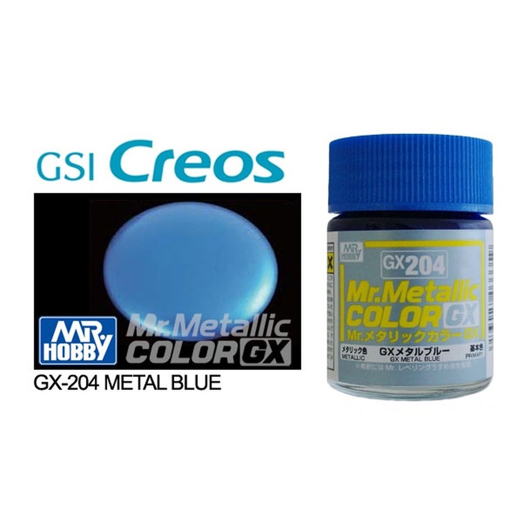 MR COLOR GX204 METAL BLUE (HOBBY & MODEL KIT PAINT) | Shopee Malaysia