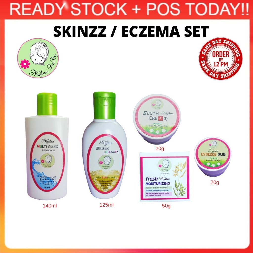 🔥READY STOCK🔥 Set Eczema skinzz Najlaa Baby Skincare + free gift ...
