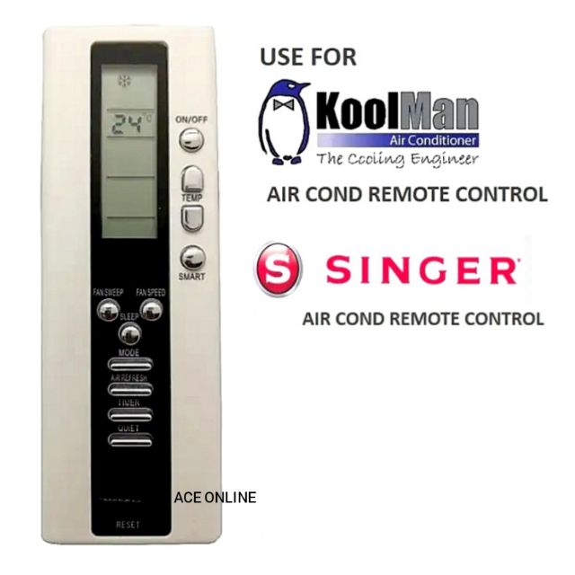 Replacement For Koolman / Singer Air Conditioner Remote Control (KK 28 ...