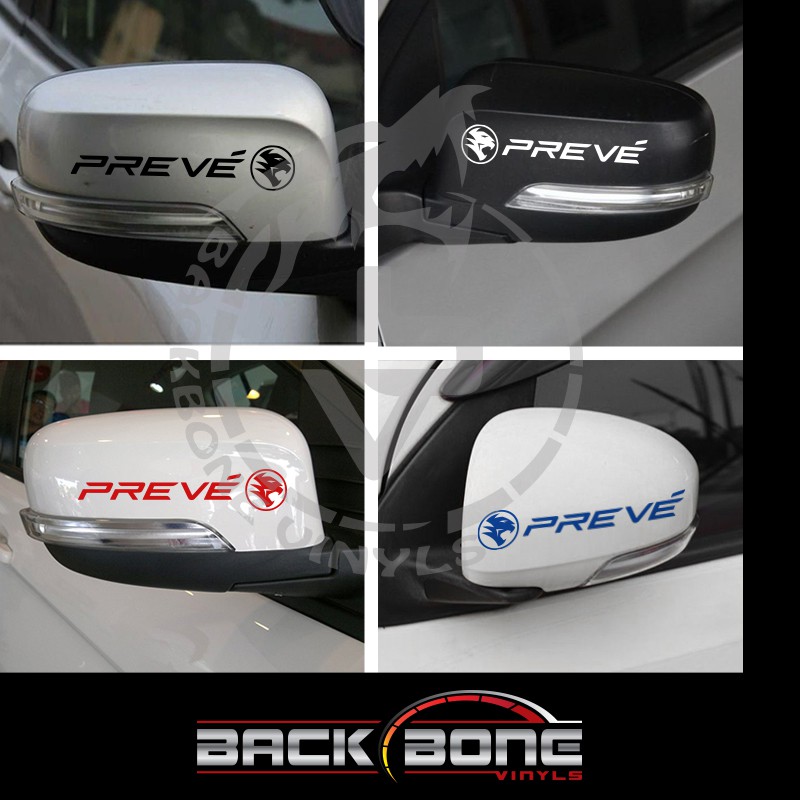 [READY STOCK] 2PCS Proton PREVE Side Mirror Sticker Car Logo Sticker ...