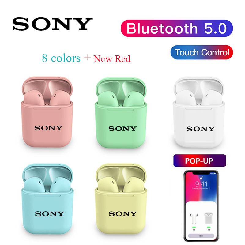 New Sony Pop-up Earbuds Macaron Inpods12 Tws Earphone Bluetooth 3D ...