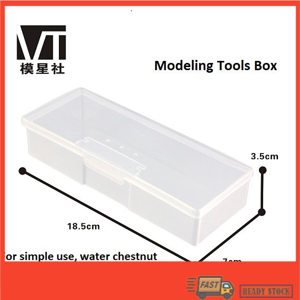 Modeling Tool Box (transparent plastic) | Shopee Malaysia