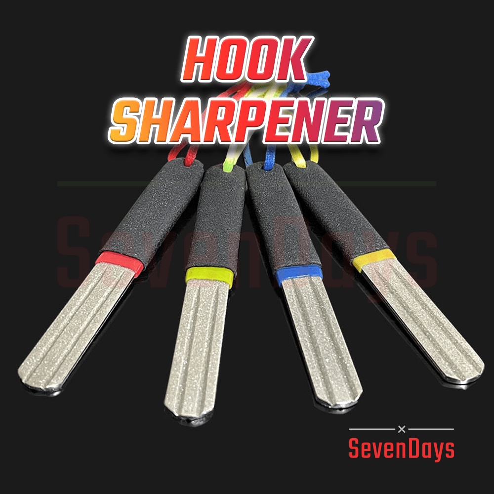Hook Sharpener Fishing Single Double Groove Pengasah Mata Kail Pancing ...