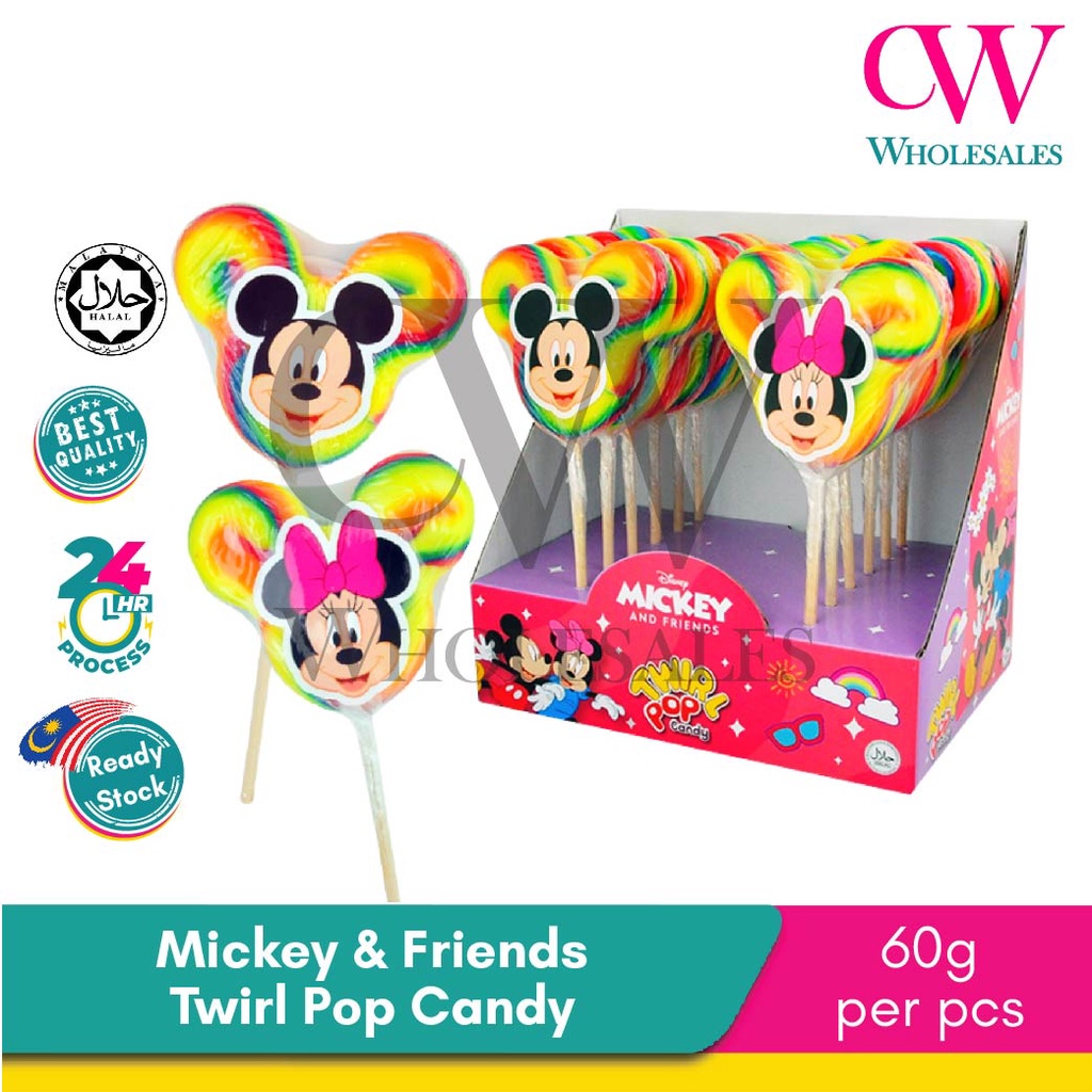Mickey & Friends Twirl Pop Candy My Little Pony Twirl Pop Candy 60g ...