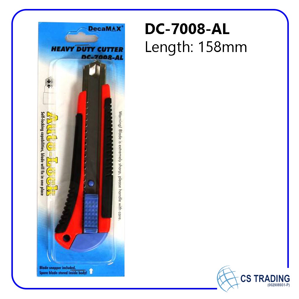 Decamax Heavy Duty Stainless Steel Paper Cutter Utility Knife ...