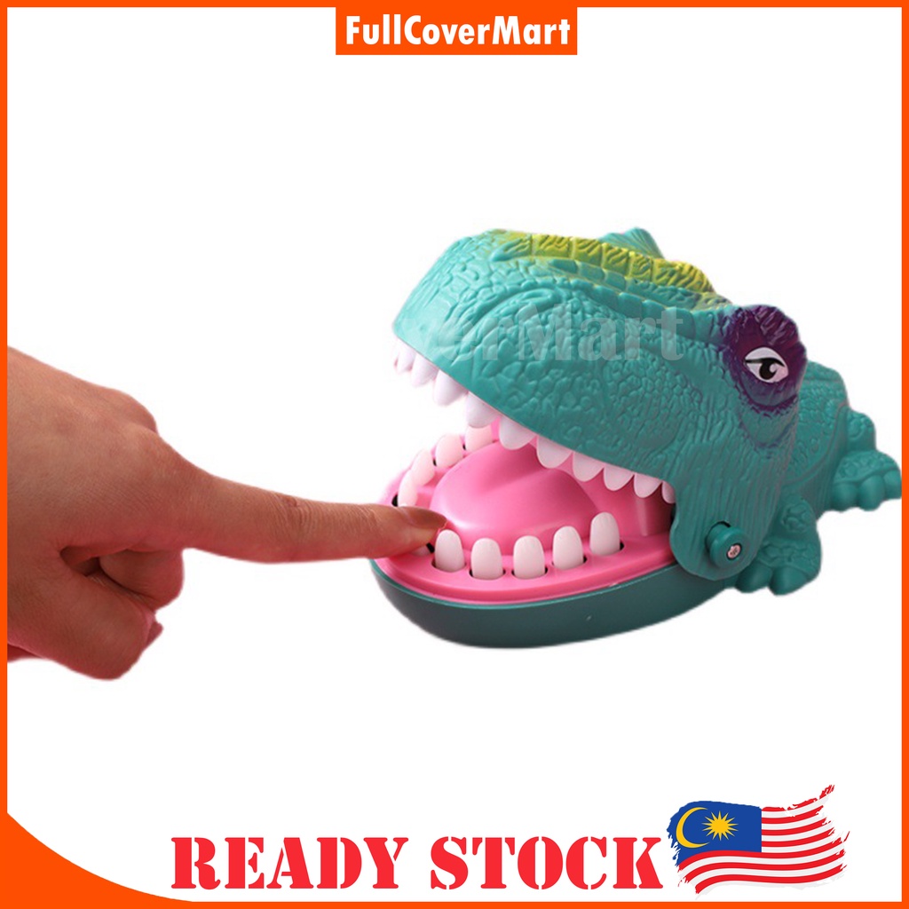 (TOY24) Funny Big Dinosaur Jaw Tooth Finger Bite Toy Family Game For ...