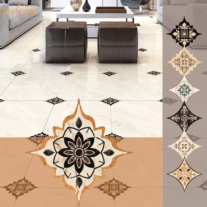 18Pcs Self Adhesive Tile Stickers Durable Waterproof PVC Art Diagonal ...