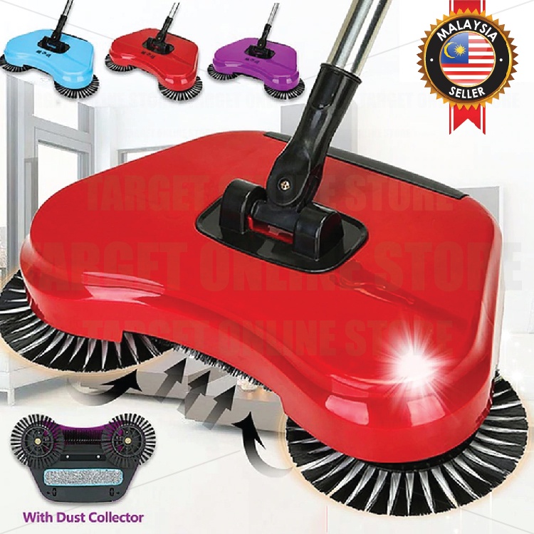 Sweep Drag All In One Rotating Sweeping Broom Household Dust Cleaning ...