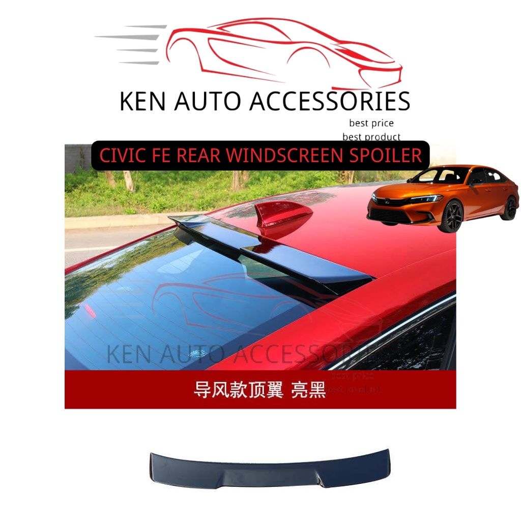 HONDA CIVIC 2022-2024 11TH GEN FE RS SPOILER & DUCKTAIL SPOILER & REAR ...