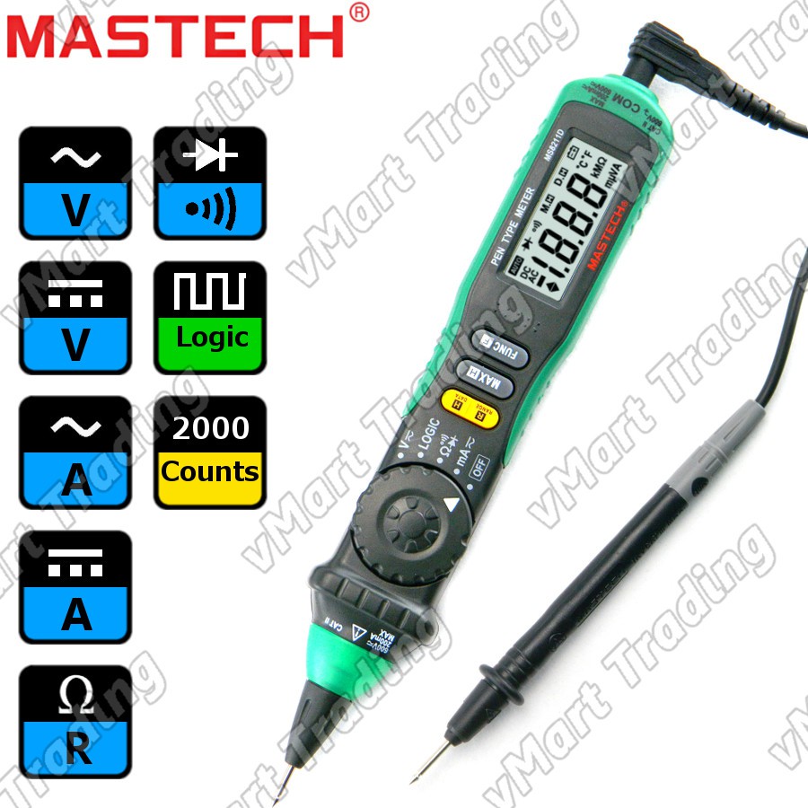 Mastech MS8211D Pen Type Multimeter + Logic Tester | Shopee Malaysia