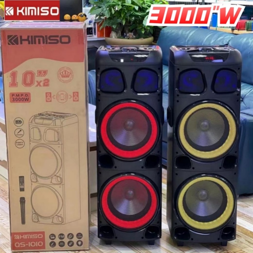 QS-1010 Kimiso New Design Speaker Box Double 10 " and Double 3 ...