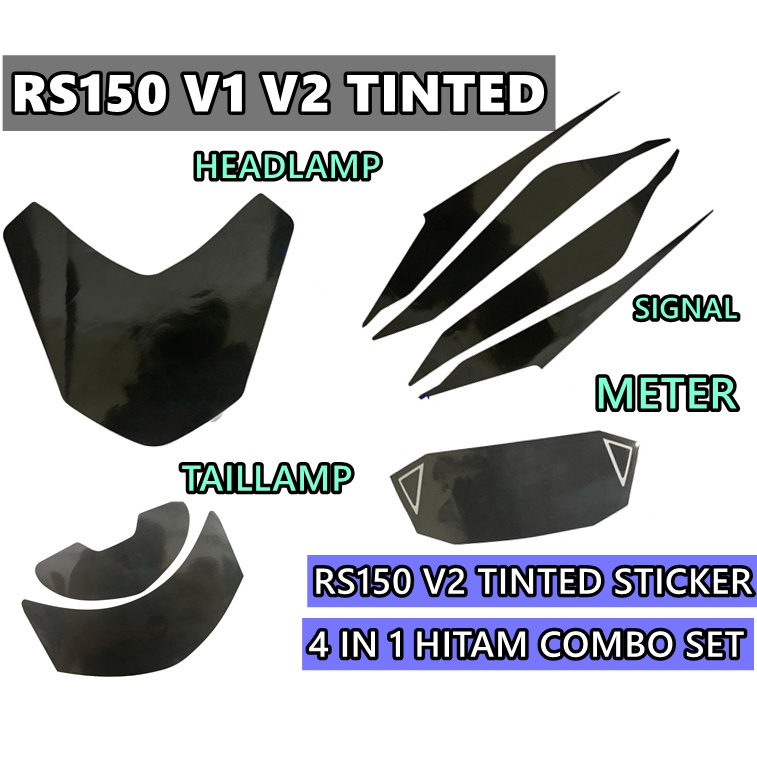 RS150 V1-V2 Stiker Sticker Tinted HONDA RS-150 RS150R Light Lampu Depan ...