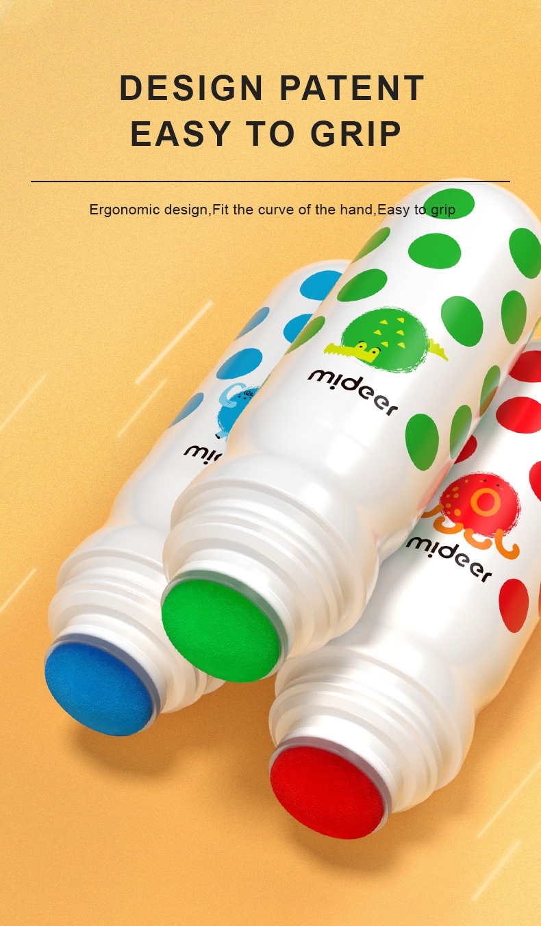 Mideer Washable Magic Dot Marker- 6/12 Colors available | Shopee Malaysia