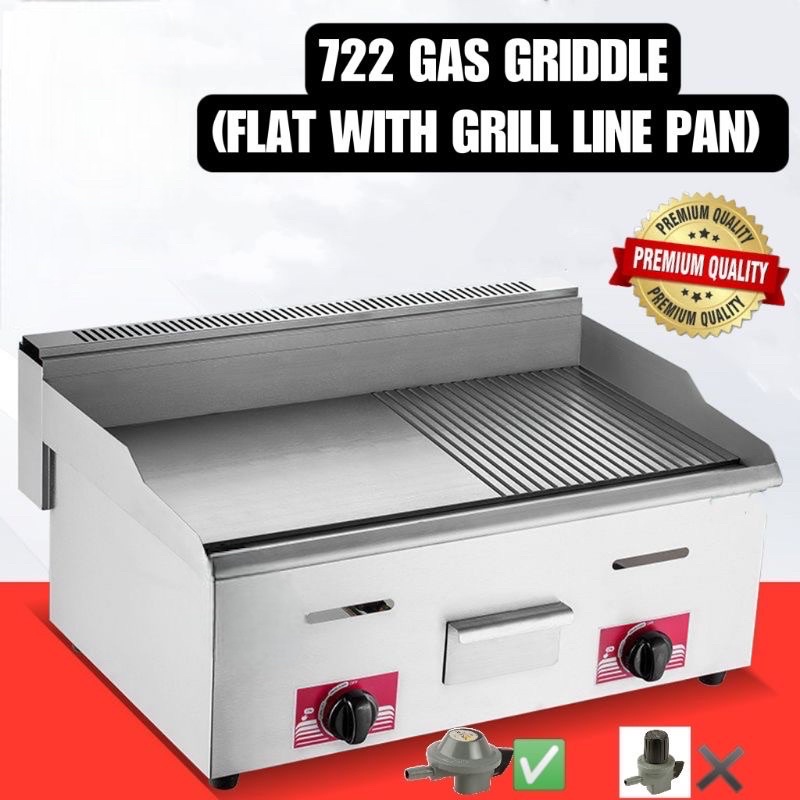 High Quality Commercial Gas Griddle burger stove ikan Bakar grill pan ...
