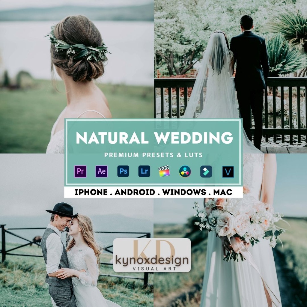 [Premium Lightroom Preset or LUTs] 𝐍𝐀𝐓𝐔𝐑𝐀𝐋 𝐖𝐄𝐃𝐃𝐈𝐍𝐆 for LR/LR(mobile)/PR/AE/PS/FCPX/DaVinci ...
