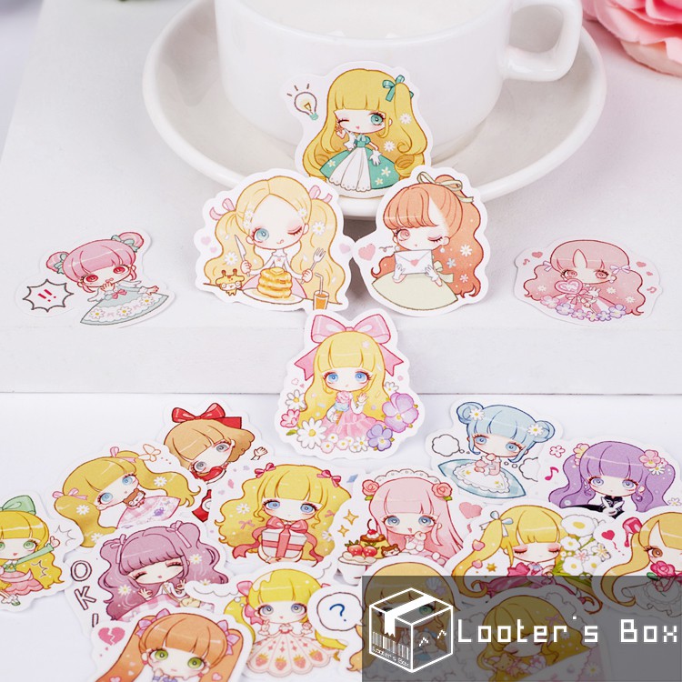 Chibi Anime Girl Japanese Loose Sticker Pack (GA2866) | Shopee Malaysia
