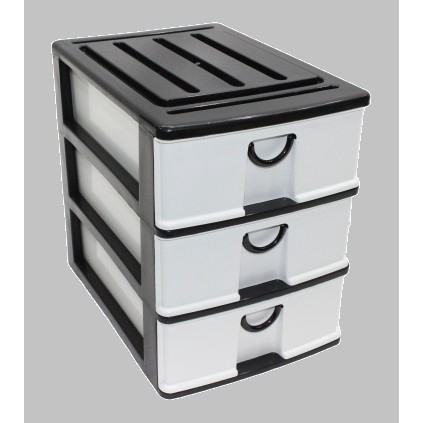 Laci Mini 3 Ruang Letak Fail dan Kertas A4 Small Drawer File & A4 Paper ...