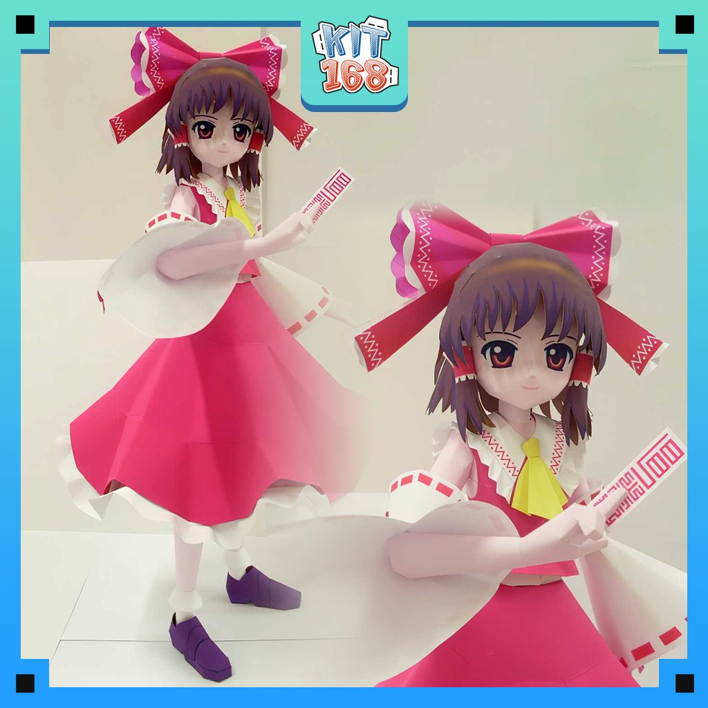 Paper Model Anime Game Reimu Hakurei ver 2 - Touhou Project | Shopee ...